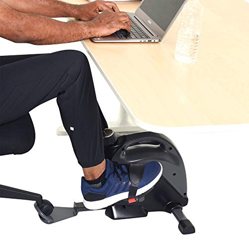 Prevention High Performance Under Desk Exercise Bike with Bluetooth Smart Cloud Fitness and Free APP[1149], grey/black