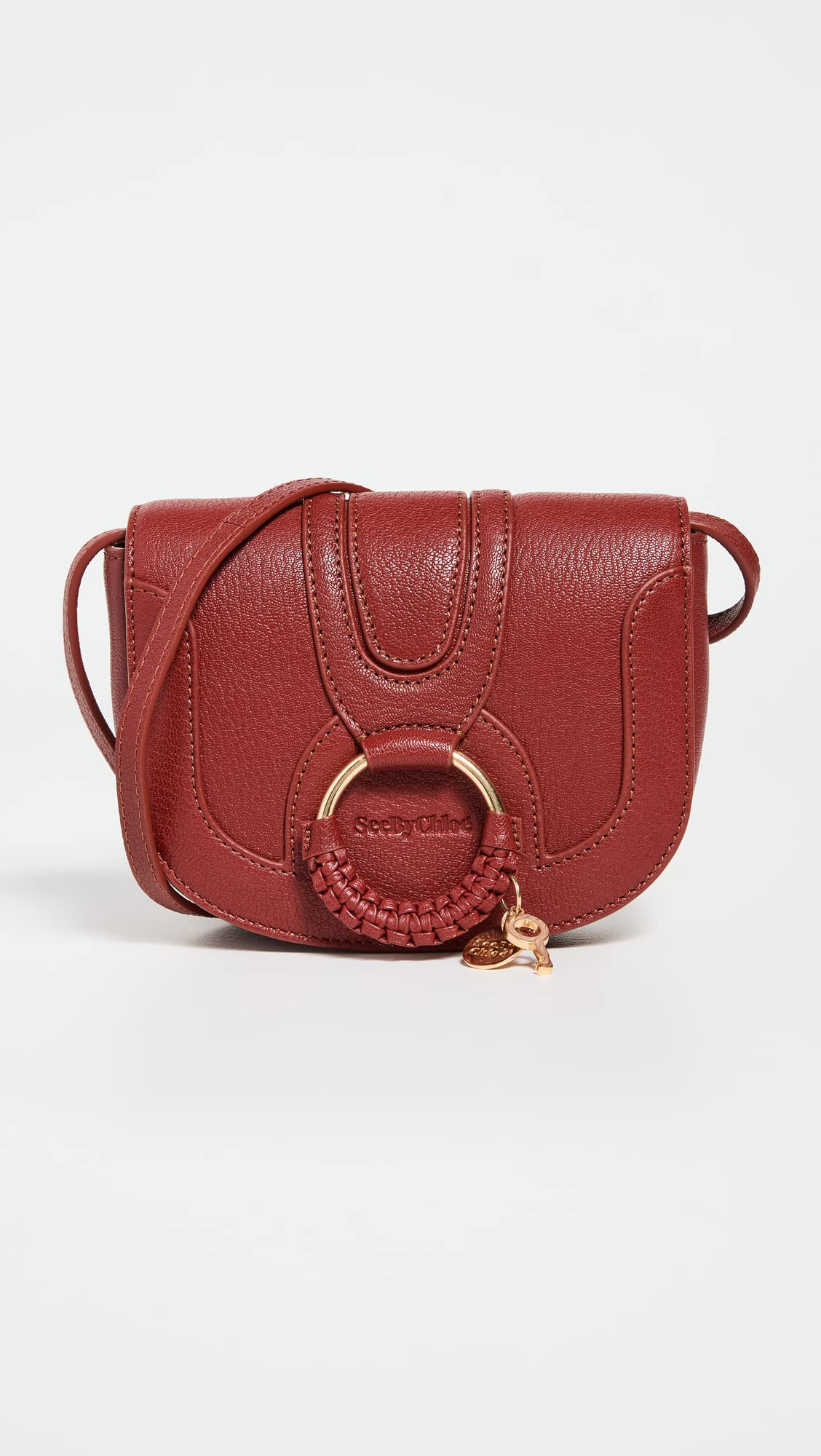 See by Chloe Women's Hana Mini Saddle Bag, Reddish Brown, One Size