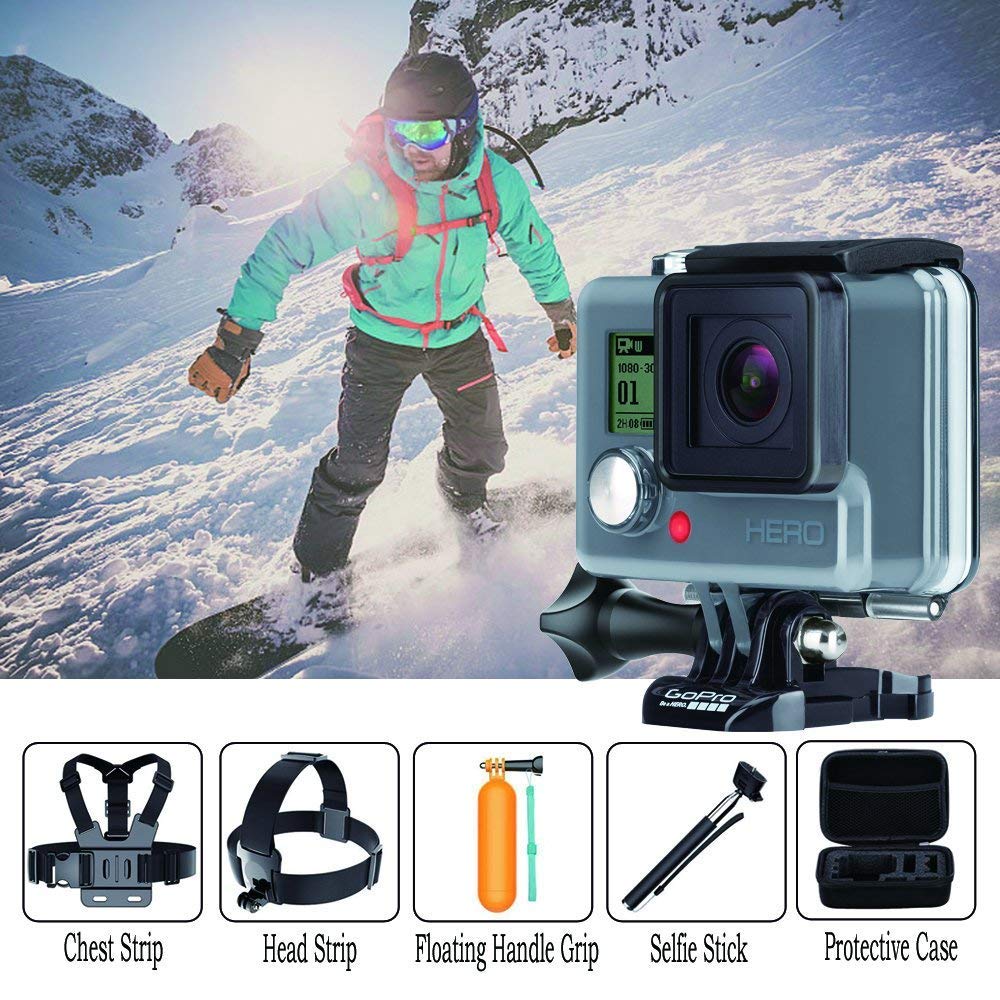 MRMASS Accessories for Gopro Hero 9 Gopro Hero 8 AKASO EK7000 Brave 4 Victure Crosstour Apeman VicTsing Action Camera Accessory Bundle with Case