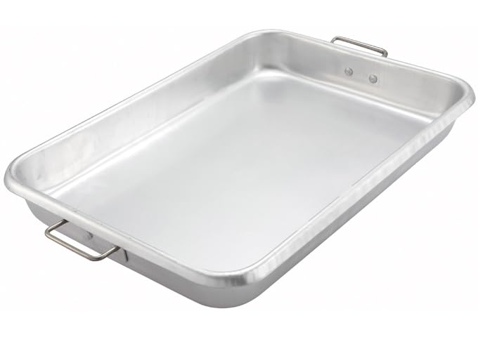 Winco Winware Bake and Roast Pan 26 Inch x 18 Inch x 3-1/2 Inch with Handles