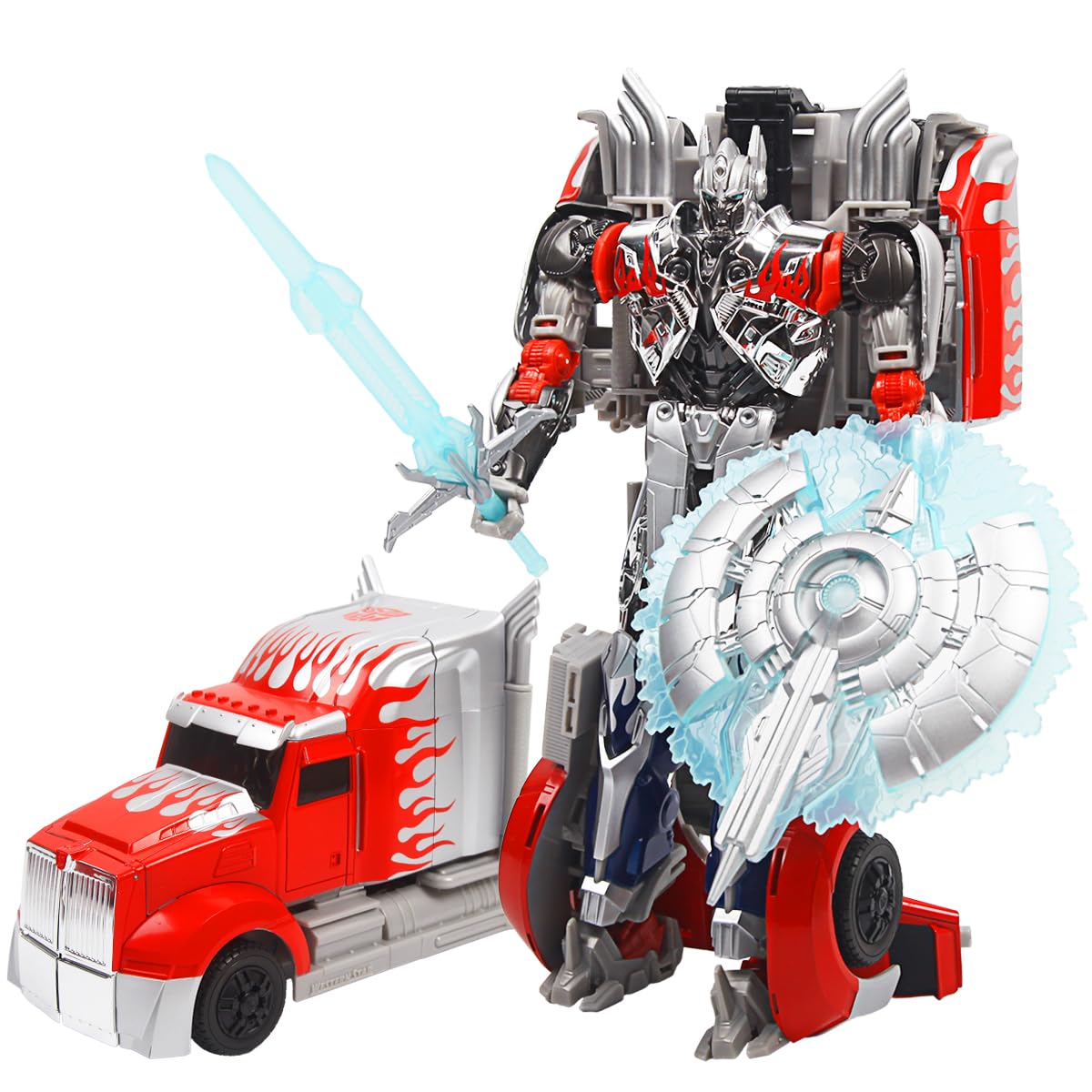 TCXDOQ Exclusive Platinum Edition Action Figure Silver Knight Optimus Prime KO Version