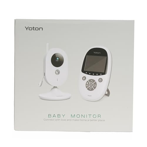 YOTON Portable 2.4" Baby Monitor YB01 with Camera and Audio, Auto Night Vision, 2-Way Talk,Temperature Monitor and 8 Lullabies VOX Mode,for Pet,Plug & Play
