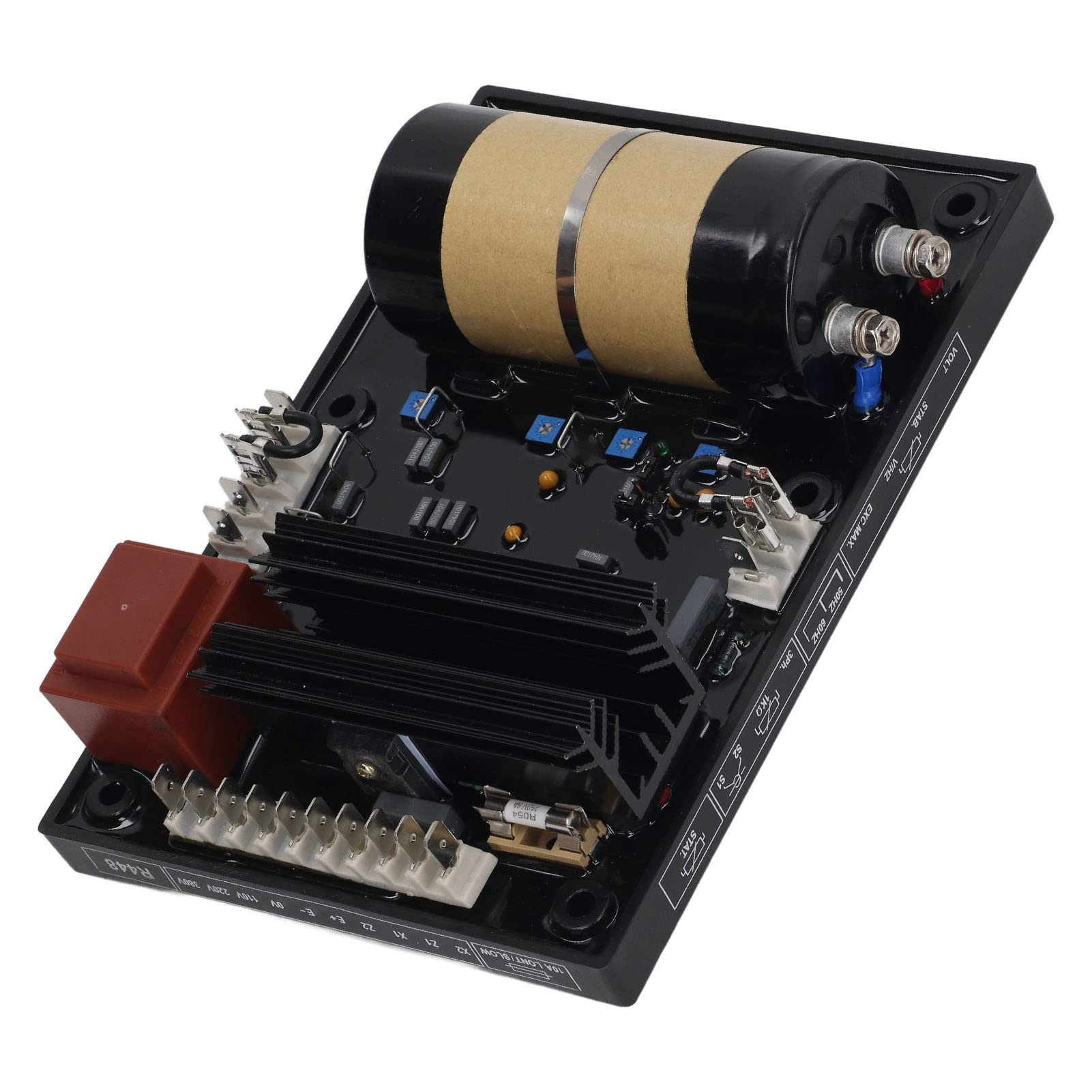 Mothinessto Generator AVR, Generator Volt Control Regulator 70‑140VAC Accurate Controlling Easy Installation Compact for Replacement