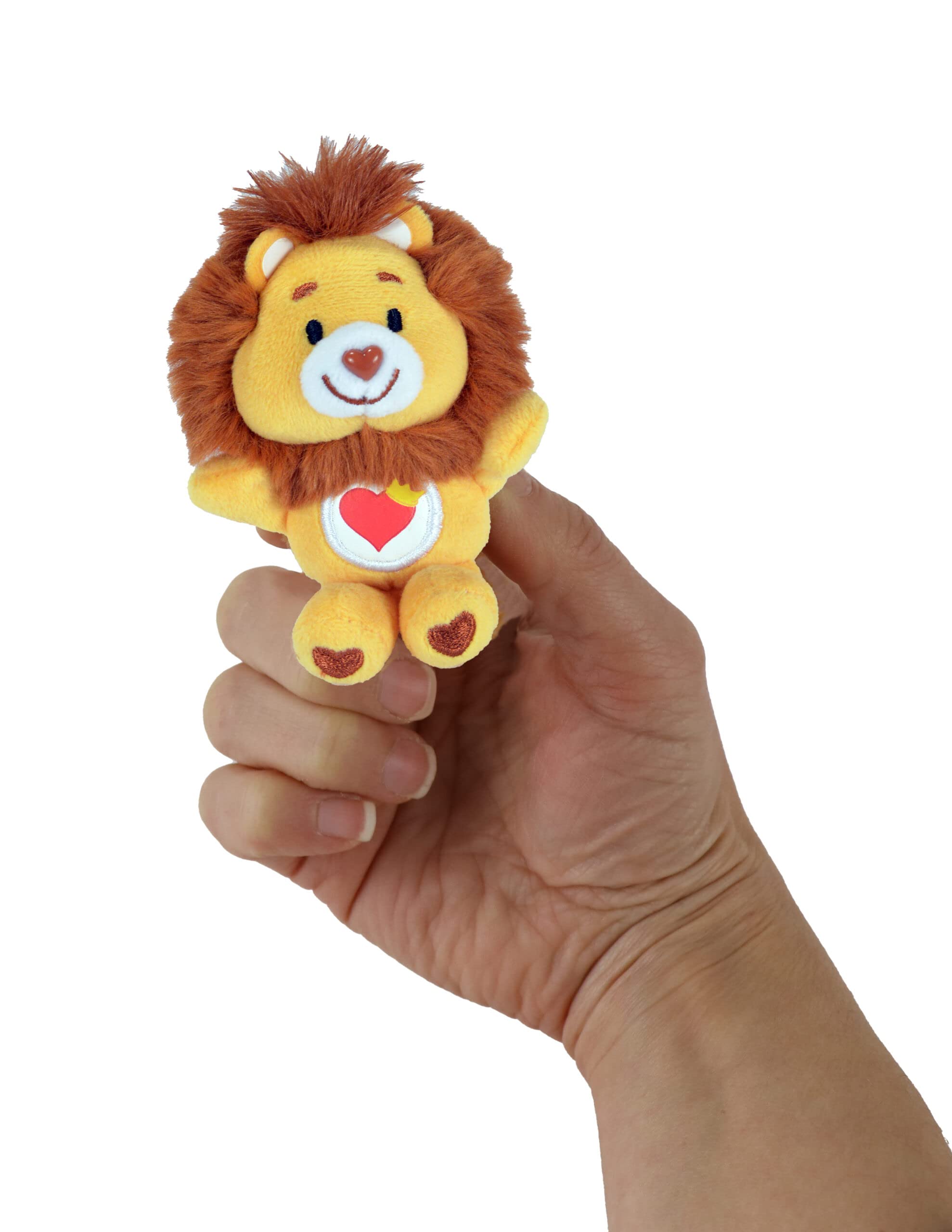 Worlds Smallest Care Bears Series 3 (4 Pack) Bedtime Bear - Brave Heart Lion Bear - Friend Bear - Harmony Bear