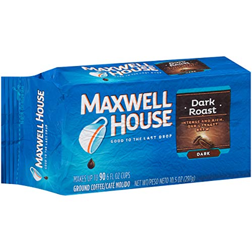 Maxwell House Dark Roast Ground Coffee (10.5 oz Canister)