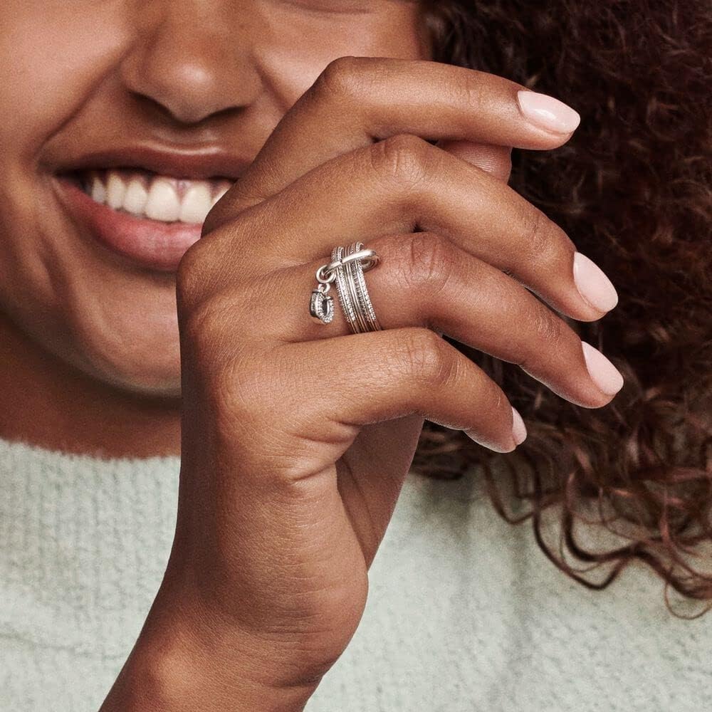 PANDORA My Lucky Horseshoe 925 Sterling Silver Charm - 798379CZ