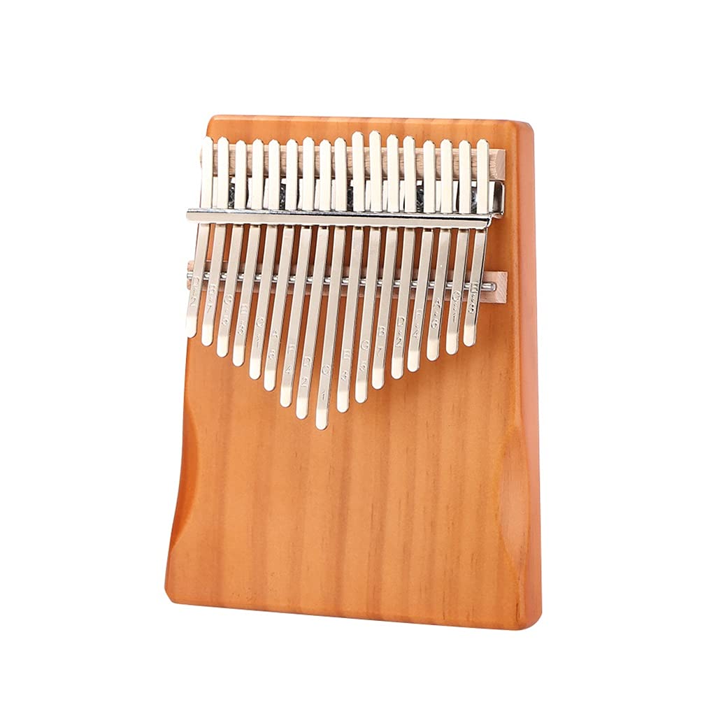 SDGH 17 Keys Musical Instrument Pine Wood Thumb Finger Piano with Tuning Tool Sticker for Beginner Kids (Color : Black)