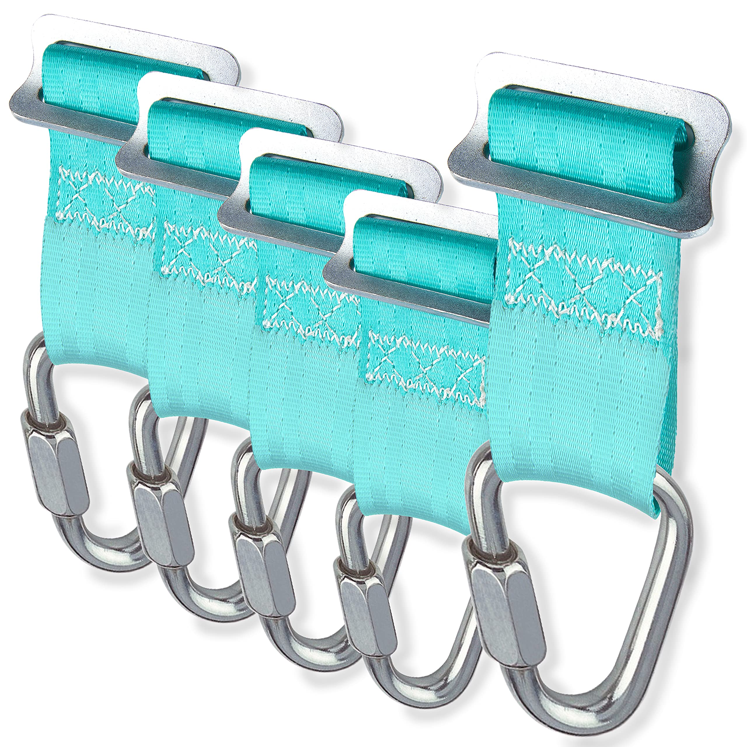 Obstacle Training Course buckle Loops Turn Your Slackline into a Ninja slackline, fits for slacklines up to 2.0'' Large 5/16 Delta Quick Links