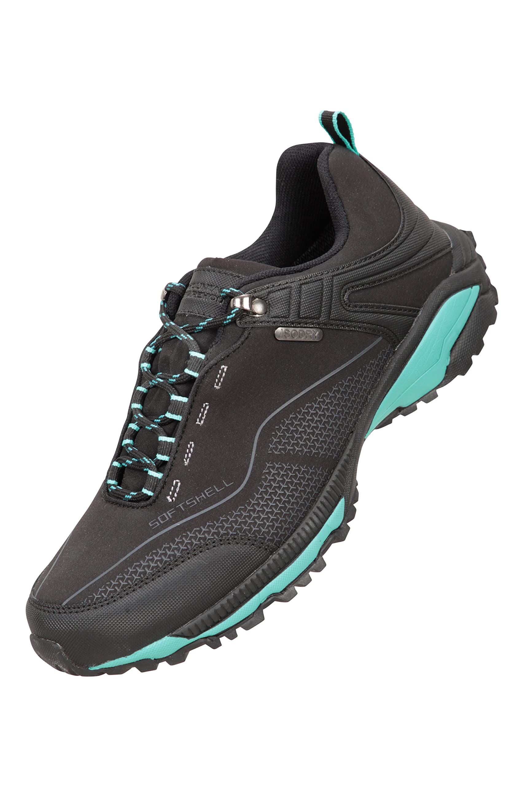 Mountain Warehouse Collie Womens Waterproof Hiking Shoes Walking Sneakers Black Womens Shoe Size 7 US