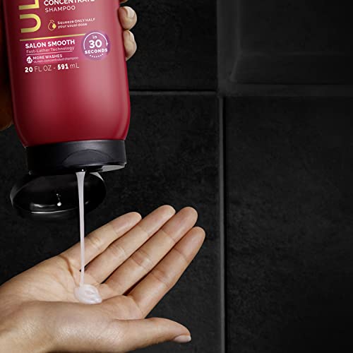 TRESemmé Ultra Keratin Smooth Concentrate Shampoo For Dry Hair Salon Smooth in 30 Seconds, Fast-Lather Technology and 2X More Washes 20 oz