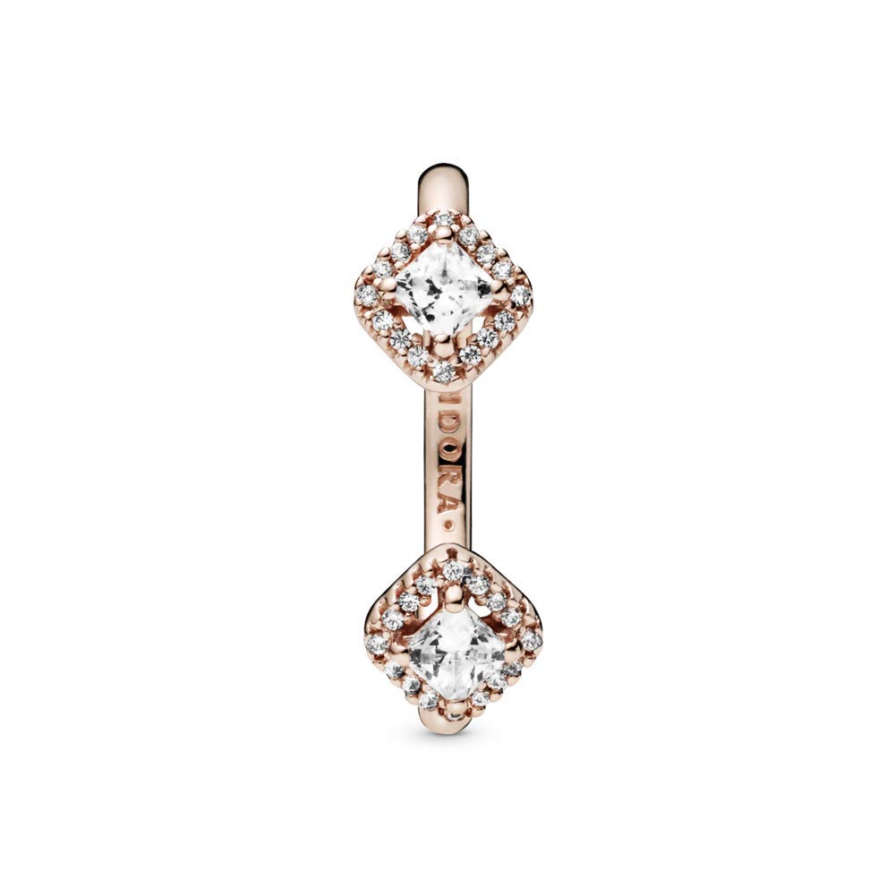 Pandora Square Sparkle Rose Ring, Size: EUR-48, US-4.5-188506C01-48