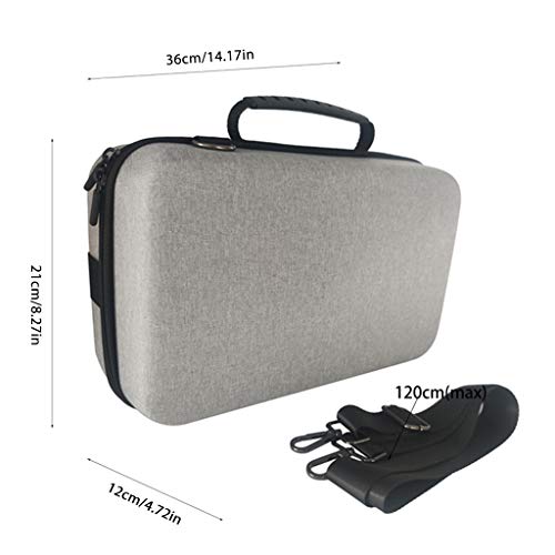 S-YUWEN Fashion Travel Protective Case for Oculus Quest 2 VR Gaming Headset,Protable Travel Carrying Case EVA Storage Bag for Oculus Quest 2,Protable Accessories for Oculus Quest 2 VR Headset