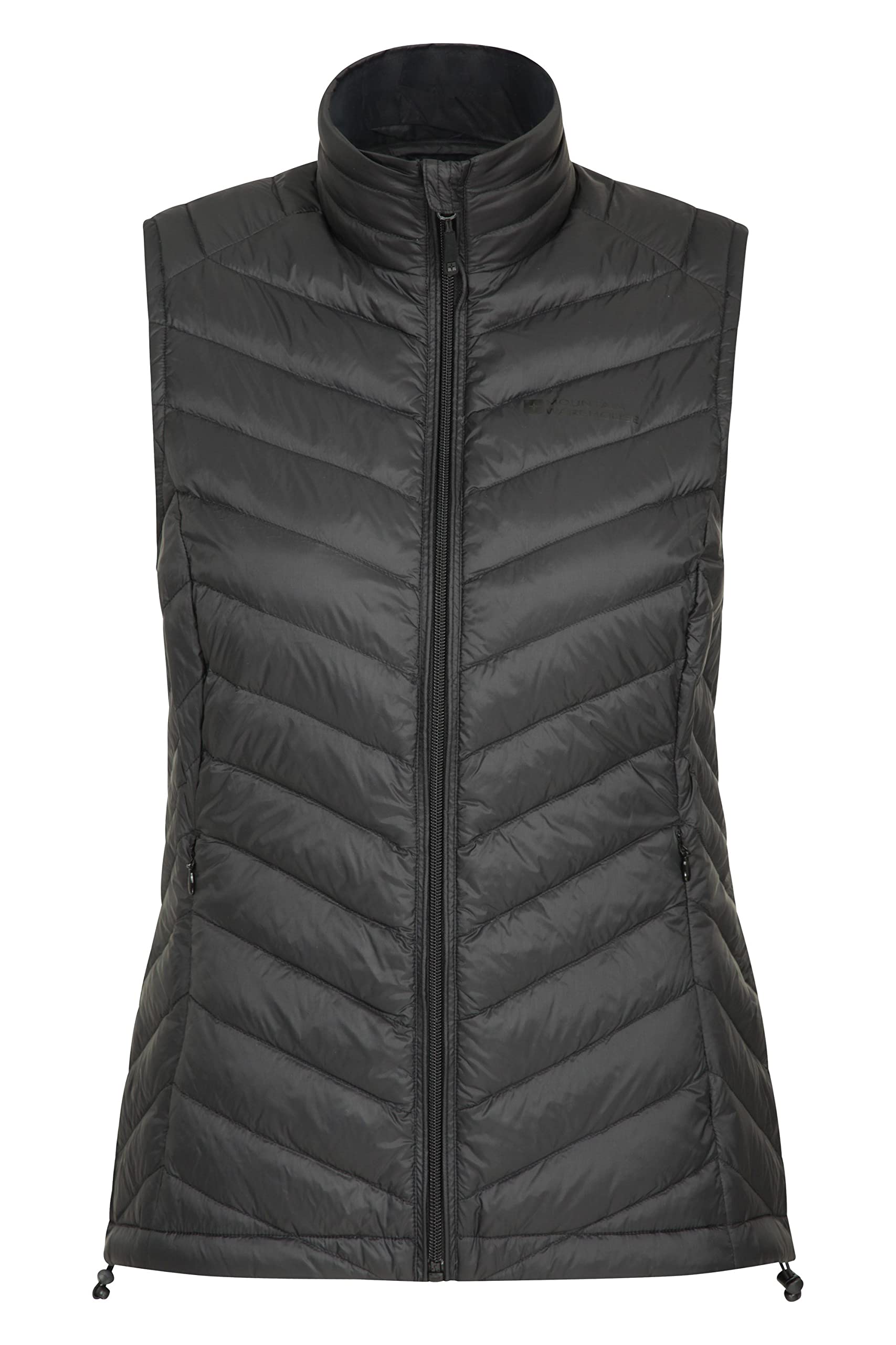 Mountain Warehouse Featherweight Womens Winter Down Gilet -Bodywarmer Black 8