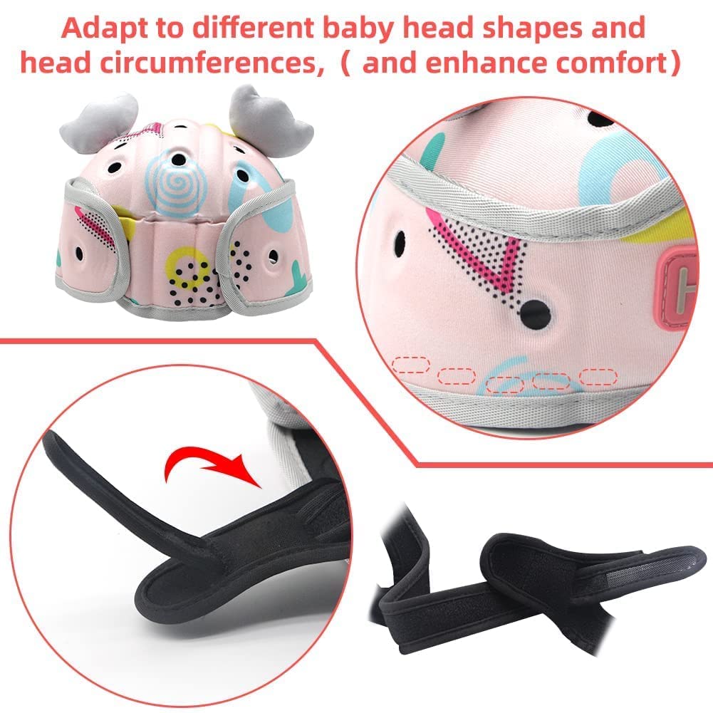 Xifamniy Baby Soft Safety Helmet Foam Head Protector Helmet for Toddler (Wing