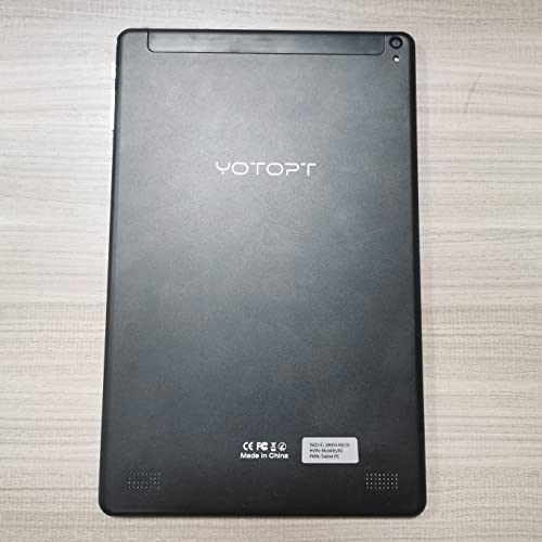 YOTOPT 10 Inch Android 3G Phone Tablets, 32GB ROM, 256GB Expand, Dual Sim Card, Quad Core, WiFi, Bluetooth, GPS, FM, Dual Camera, IPS HD Touch Screen, Support 3G Phone Call Tableta (Black)