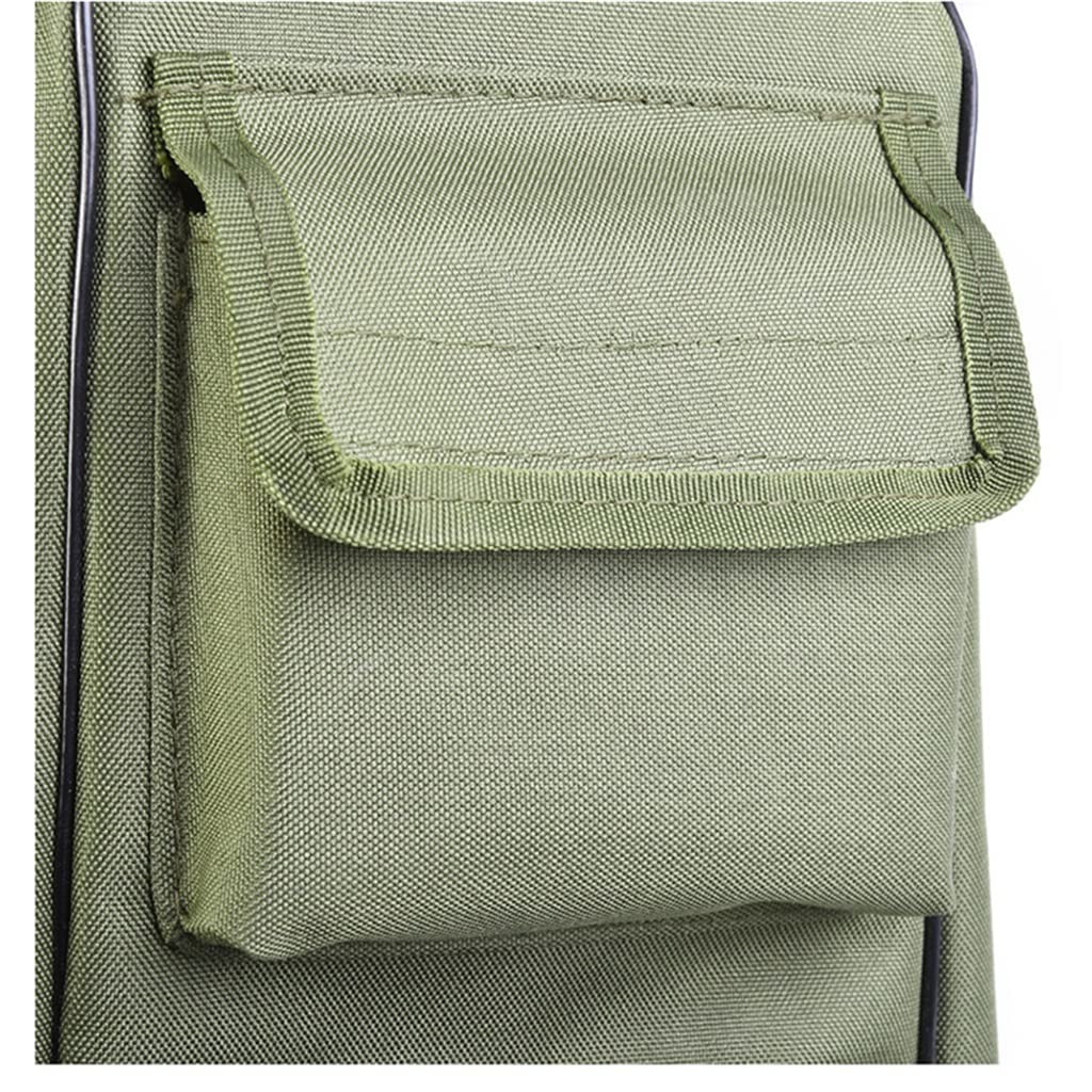 TJLSS Three-Layer Foldable Fishing Double-Shoulder Rod Bag Fishing Rod Thickening Storage Bag Fishing Gear Backpack (Color : D, Size : 3 Layers 80CM)