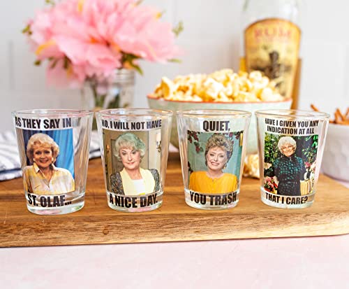 Silver Buffalo The Golden Girls Memes 1.5-Ounce Mini Glasses | Set of 4
