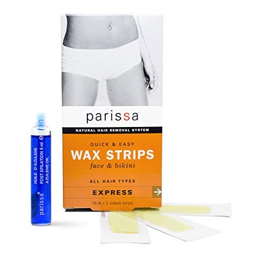 Parissa Face & Bikini Wax Strips (48 strips), 16 Count (Pack of 3)