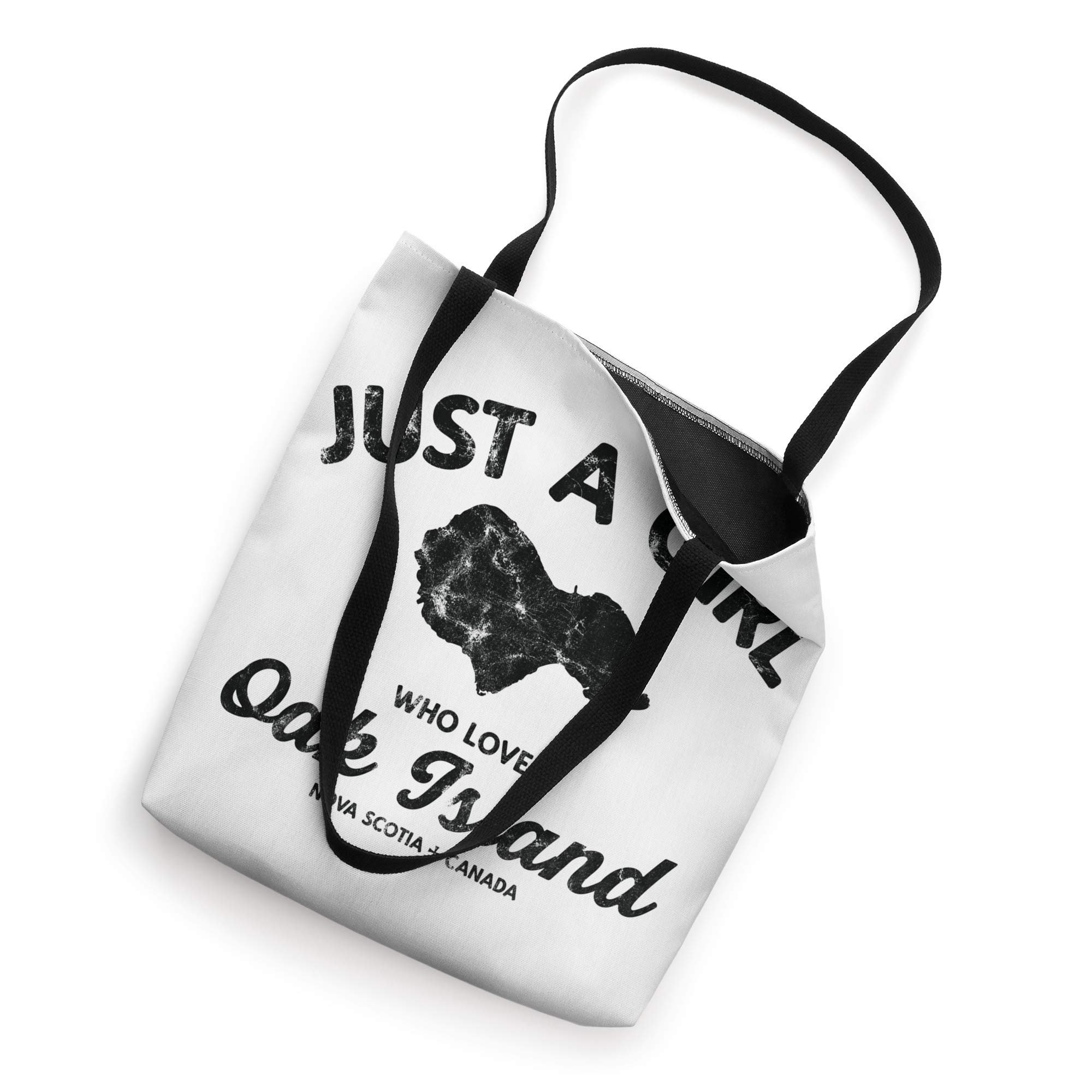 Oak Island Just A Girl Womens Vintage Treasure Map Gift Tote Bag