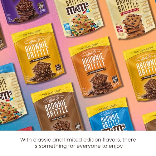 Sheila G's Brownie Brittle β Original Chocolate Chip Thin and Crispy Sweet Snacks (Pack of 6, 5 oz), Rich Gourmet Brownie Bites Dessert