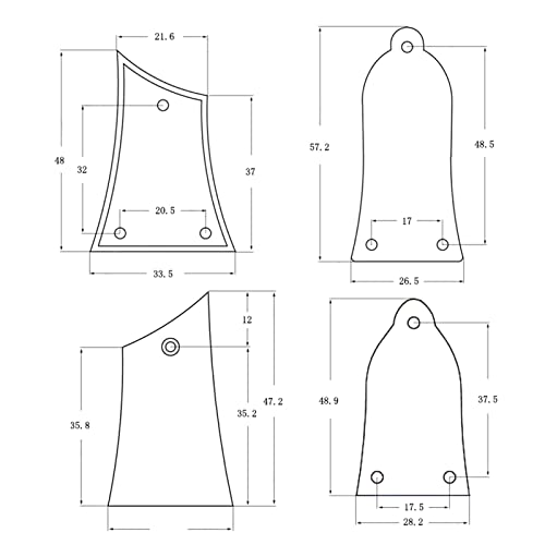 Truss Rod Plate, Plastic Long Life Span 5Pcs Electric Guitar Truss Rod Plate for Replacement