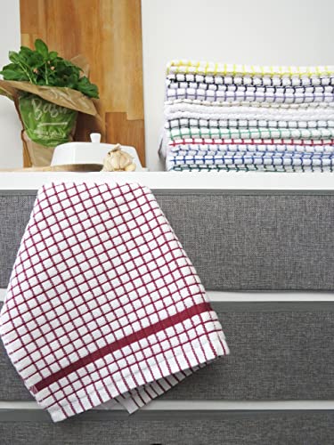 Samuel Lamont Poli-dri Cotton Tea Towel Burgundy