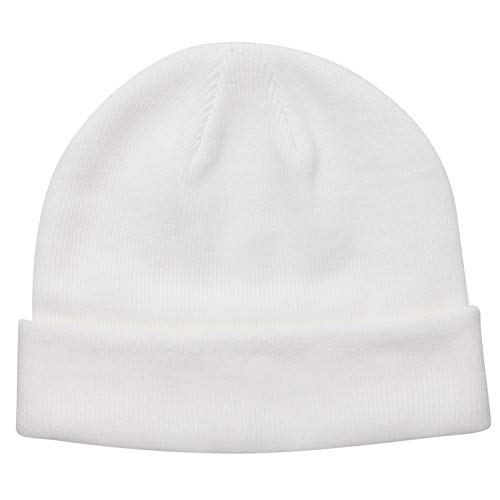 Paladoo Slouchy Winter Hats Knitted Beanie Caps Soft Warm Ski Hat (2pack White/red)