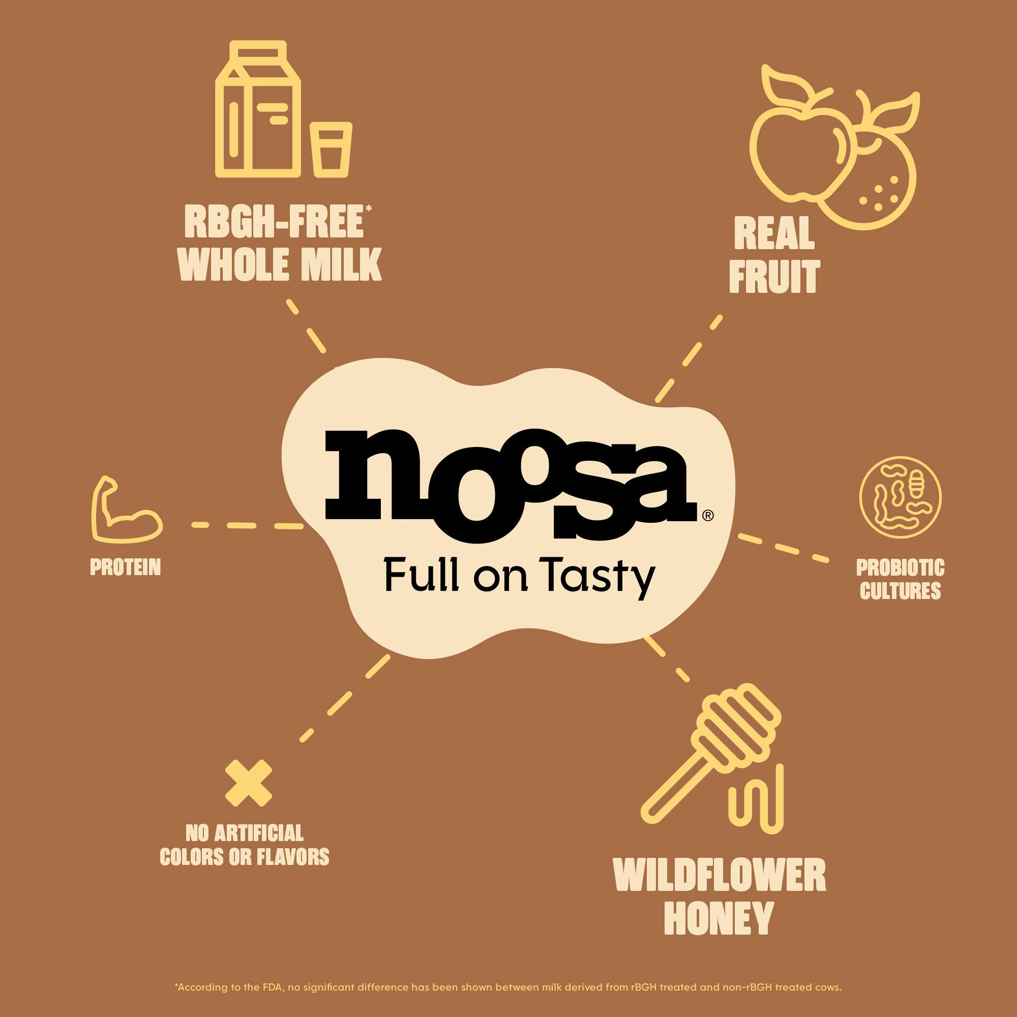 noosa Yoghurt, Coconut, 8 oz, Probiotic, Whole Milk Yogurt, Real Coconut, No Artificial Ingredients, Gluten Free