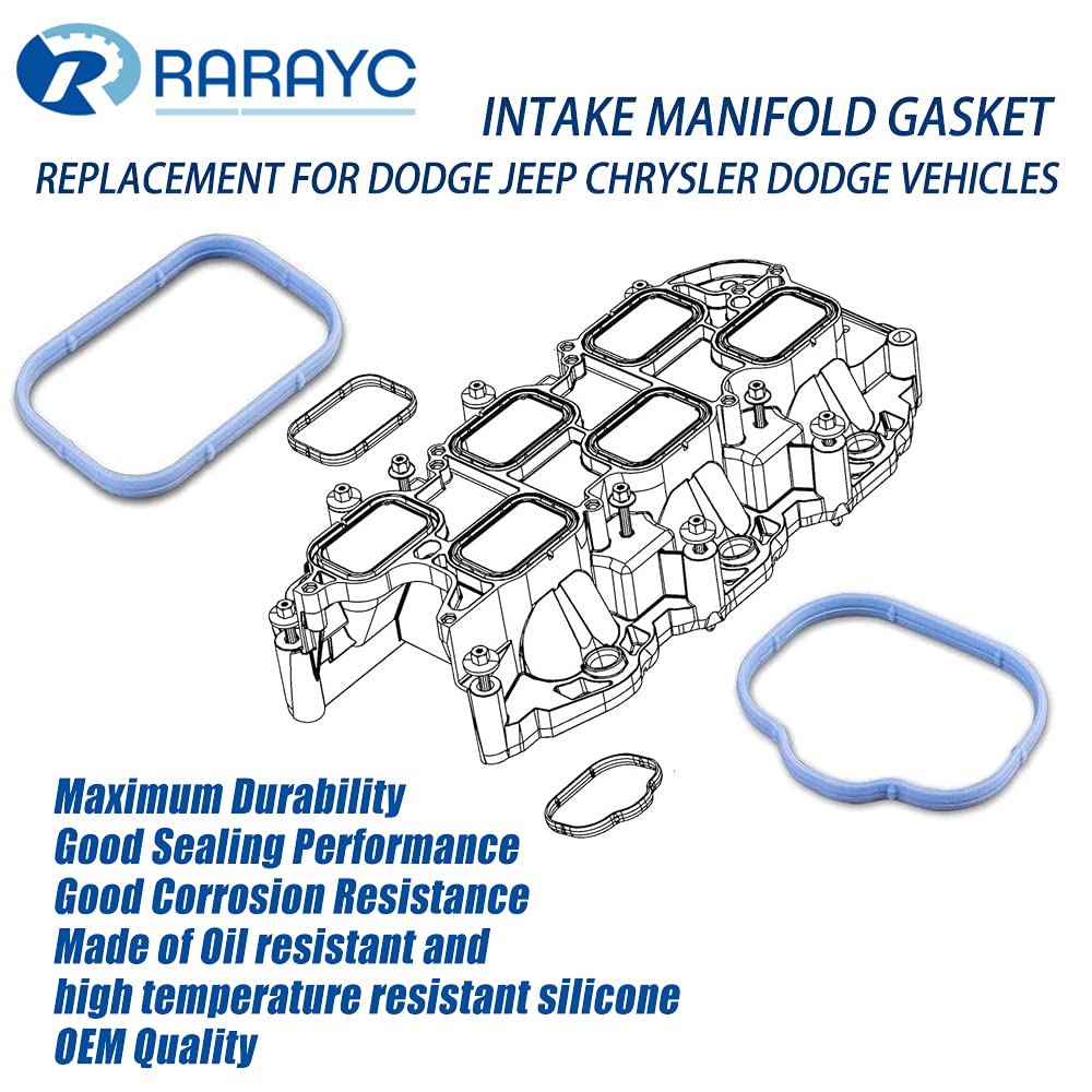 RARAYC Replacement for Engine Oil Cooler Filter Housing Adapter Gaskets Sensor Kit | 2011-2013 Chrysler Ram Cherokee Wrangler 3.6L V6 Engine | Replaces 5184294AE