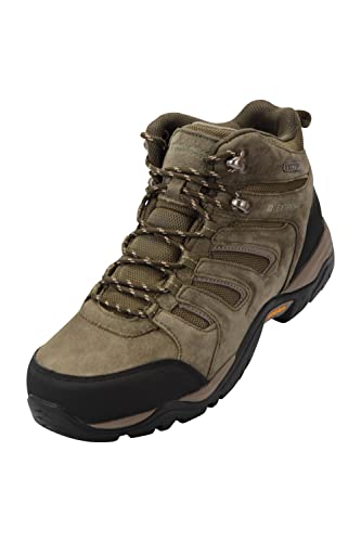 Mountain Warehouse Aspect Extreme Mens IsoGrip Waterproof Walking Boots Khaki 10 M US Men