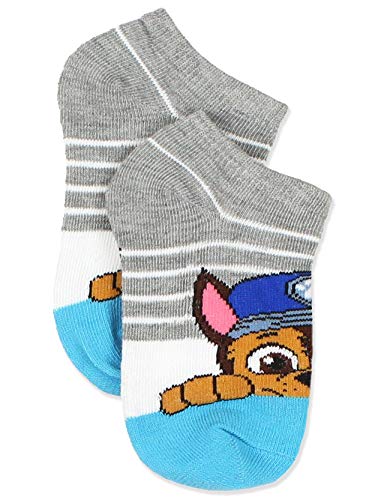 Paw Patrol Boys Girls 6 Pack No Show Socks (Shoe: 4-7 (Sock: 2-4), Paw Patrol Multi)