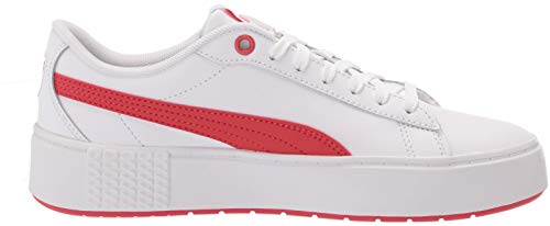 PUMA Smash Platform V2 L Puma White/Poppy Red 8 B (M)