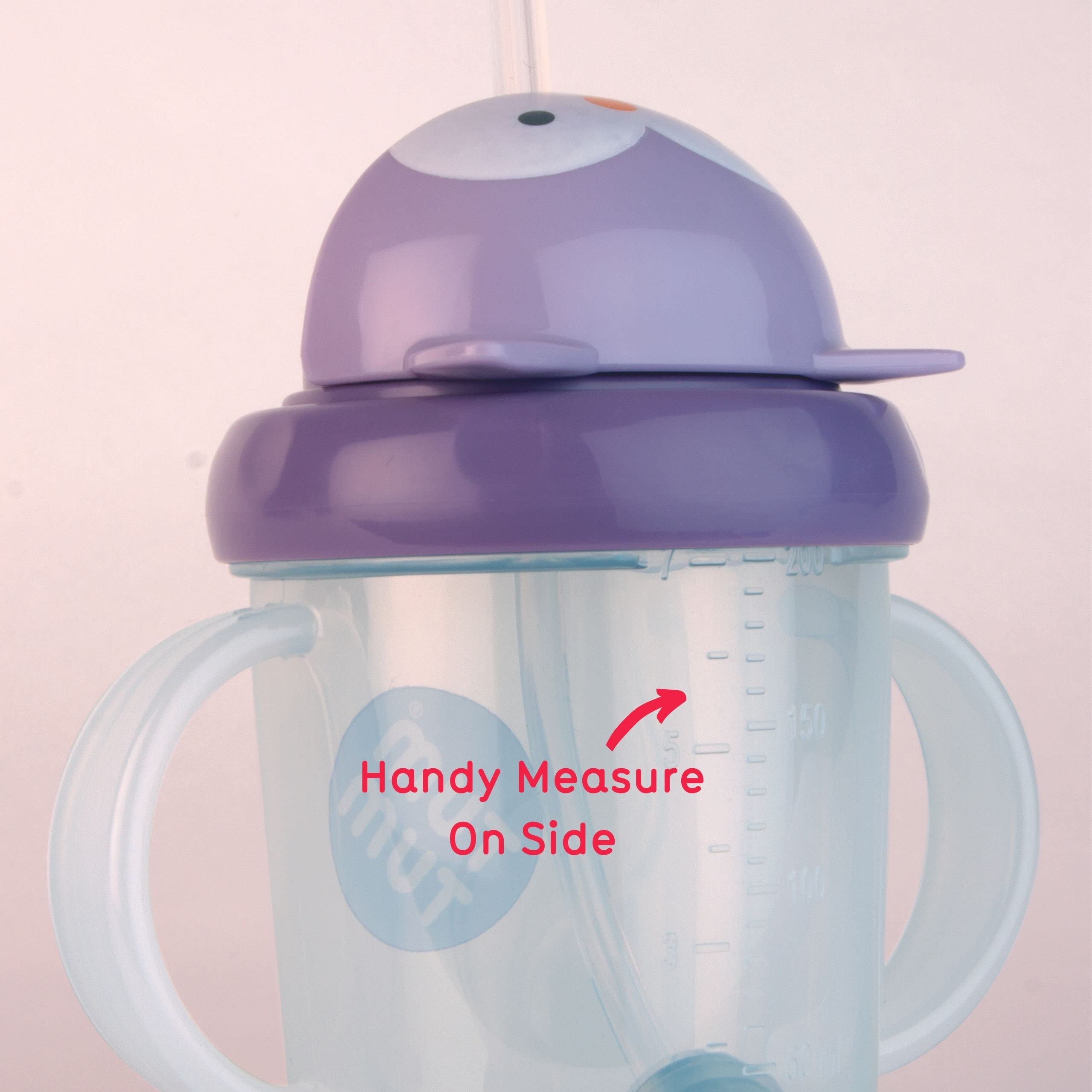TUM TUM Tippy Up Free Flow Sippy Cup (No Valve), Sippy Cup for Toddlers, 200ml, BPA Free (Olivia Owl)