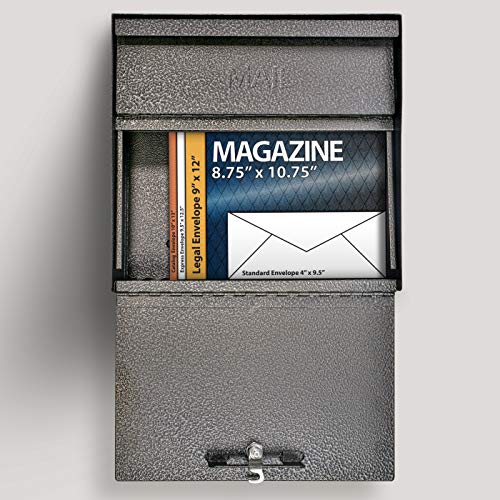 Mail Boss 7164 Metro, Bronze High Capacity Wall Mounted Locking Security Mailbox