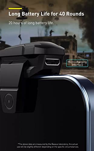 TEKTURN Rechargeable Auto Trigger Joystick for Mobile Gaming - 50 Shots/Sec, L1R1 Shoot, Sensitive External Controller for PUBG, Fortnite, and More - Compatible with Android & iOS Phones