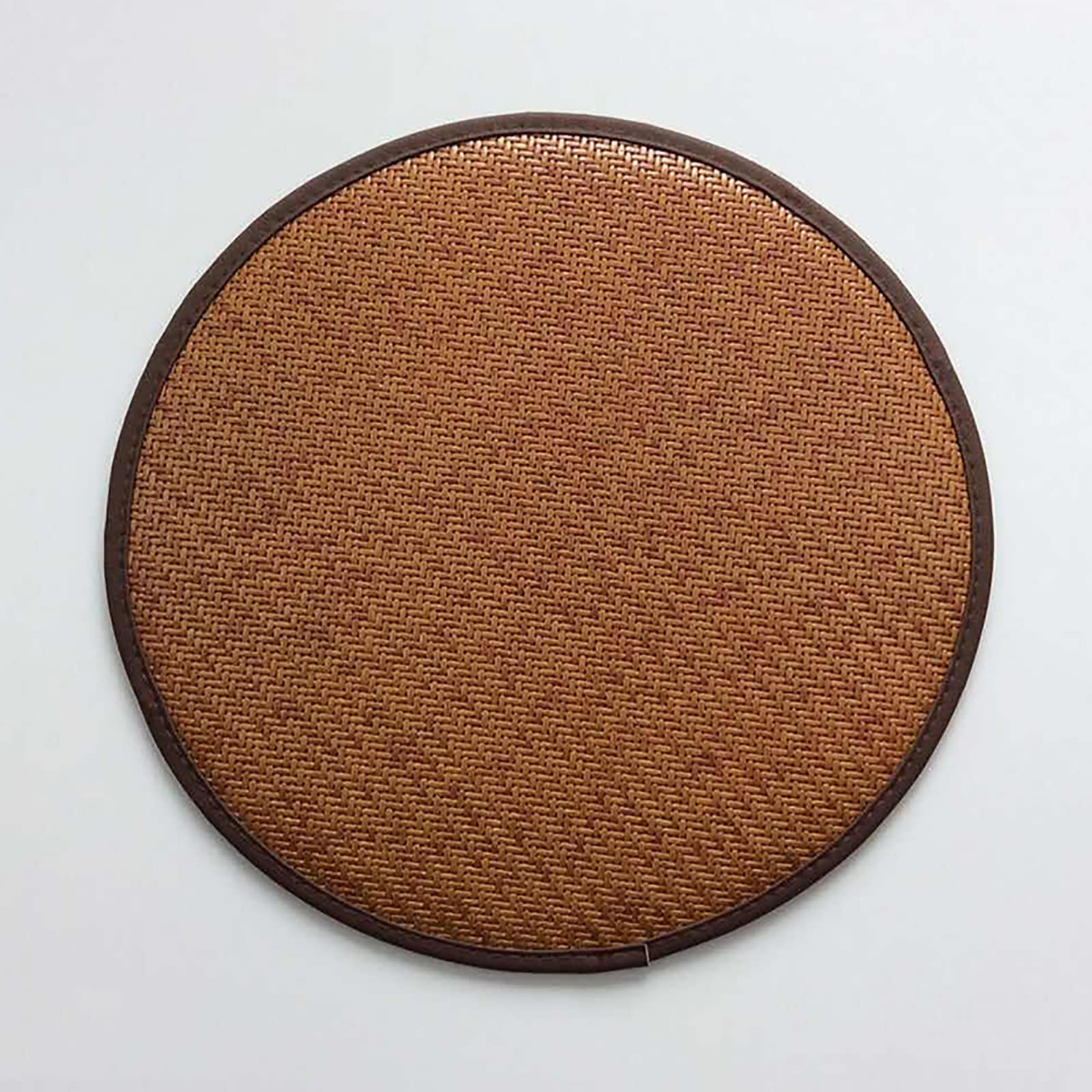 SAZDFY Round Seat Cushion,Sponge Rattan Seat Pad,Thick Not-Slip Chair Cushion,Buttocks Cushion for Kitchen Indoor-E Diameter:45cm(18inch)