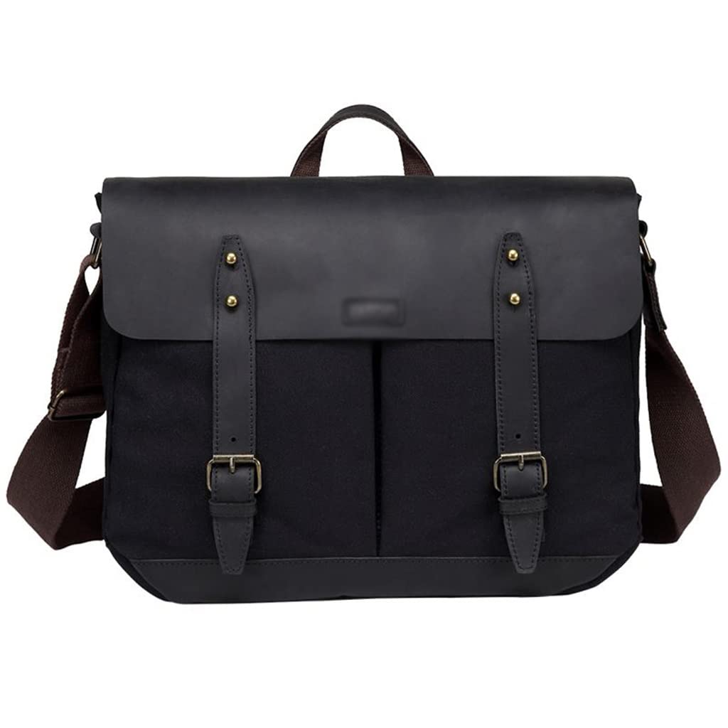 SLNFXC Men's Leisure Laptop Briefcase Canvas Business Handbag