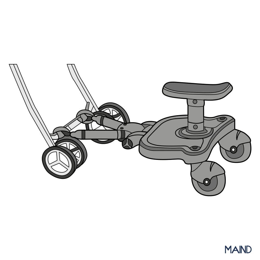 Universal Stroller Board, 2in1 sit and Stand Stroller Glider, Board Stroller Ride, Board Suitable for Most Brands of Strollers