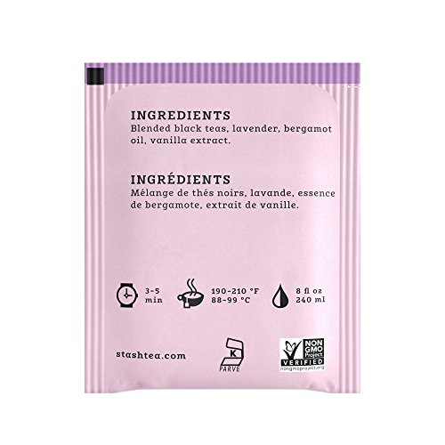 Stash Tea Breakfast In Paris Black Tea - Caffeinated, Non-GMO Project Verified Premium Tea with No Artificial Ingredients, 18 Count (Pack of 6) - 108 Bags Total