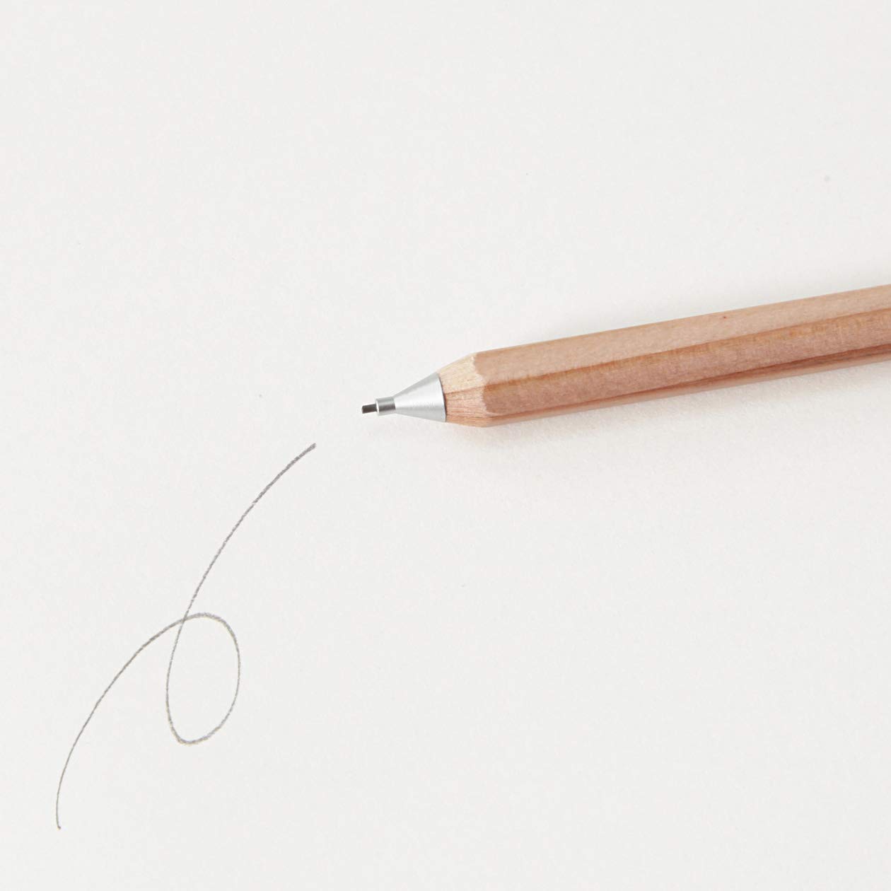 MUJI Wood Shaft Hexagon Mechanical Pencil Mini 0.5mm