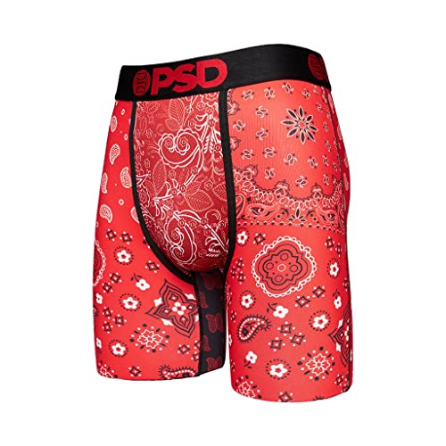 PSD Men's Hype Bandana 3-Pack Boxer Briefs, Multi, M