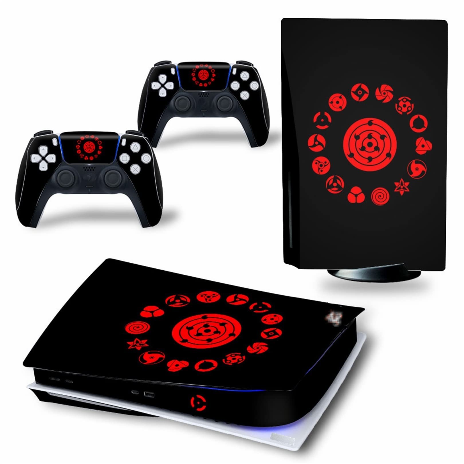 WREXIL LEEWEE for PS5 Skin Disc Edition & Digital Edition Console and Controller Vinyl Cover Skins Wraps Scratch Resistant, Compatible 46843 No Foaming (Size : Disc Version)
