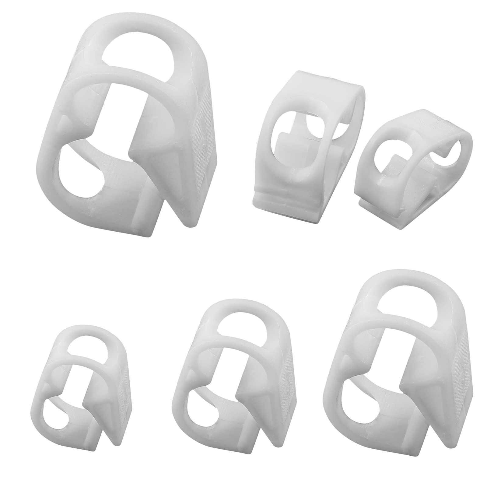 Unlorspy 5Pcs Plastic Tubing Clamps, 1/5"-3/10" Plastic Hose Clamp, Laboratory Pinch Valve for Tubing 5-8mm