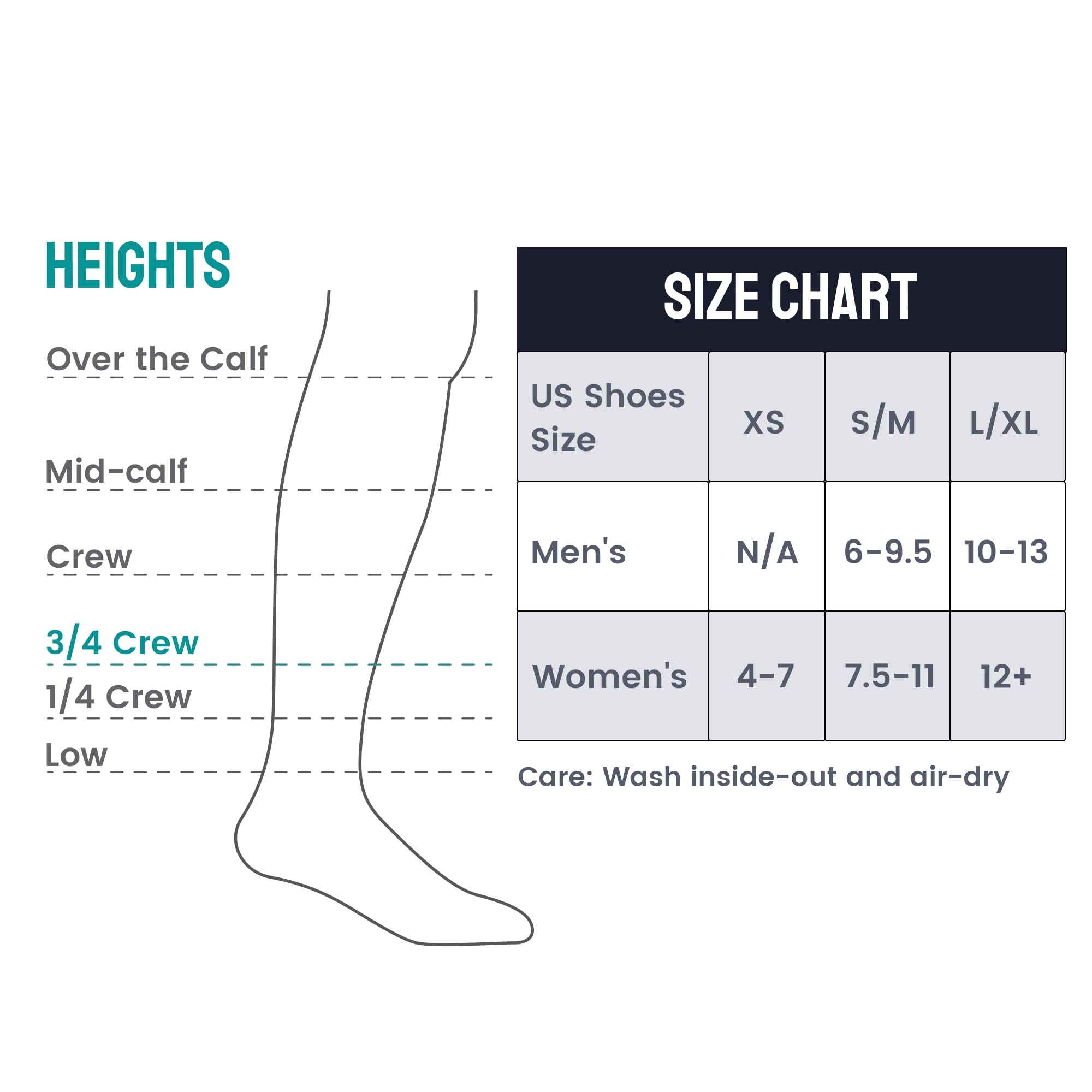 SAMSOX 2-Pair Merino Wool Hiking Socks, Made in USA, Grey L/XL (Men 10-13 / Women 12+)