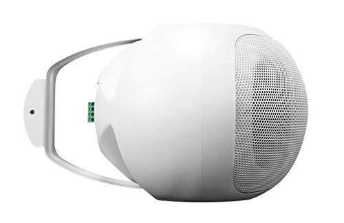 Rockville D4-8 White Dual 4" 8 Ohm Wall Mount Swivel Outdoor Home Patio Speaker