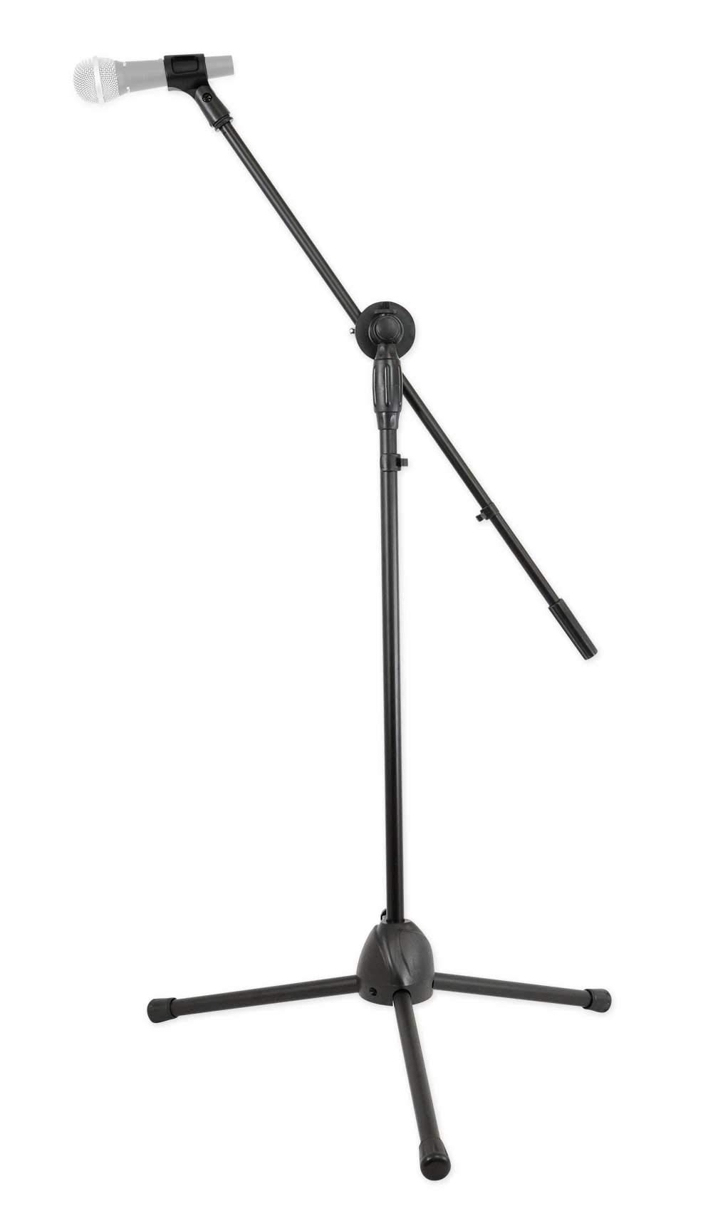 Rockville GIGSTAND Dual Microphone Stand with (2) Mic Clips and Detachable Boom