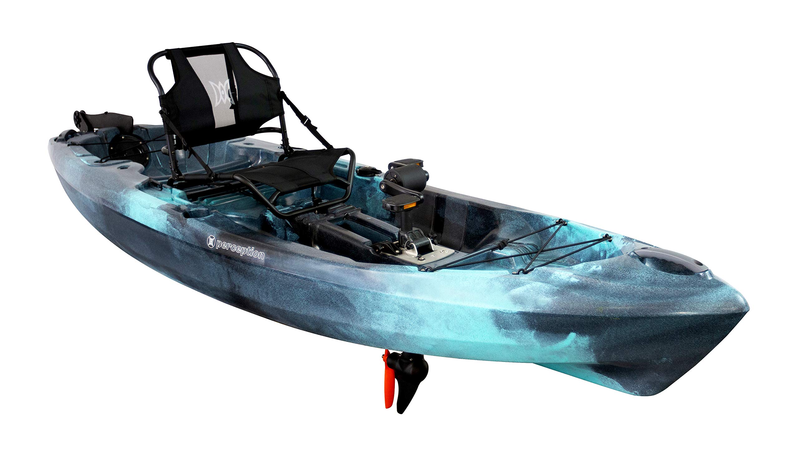 Perception Kayaks Crank 10 | Sit on Top Pedal Kayak | Adjustable Lawn Chair Seat | 10' | Grasshopper (9351800177)