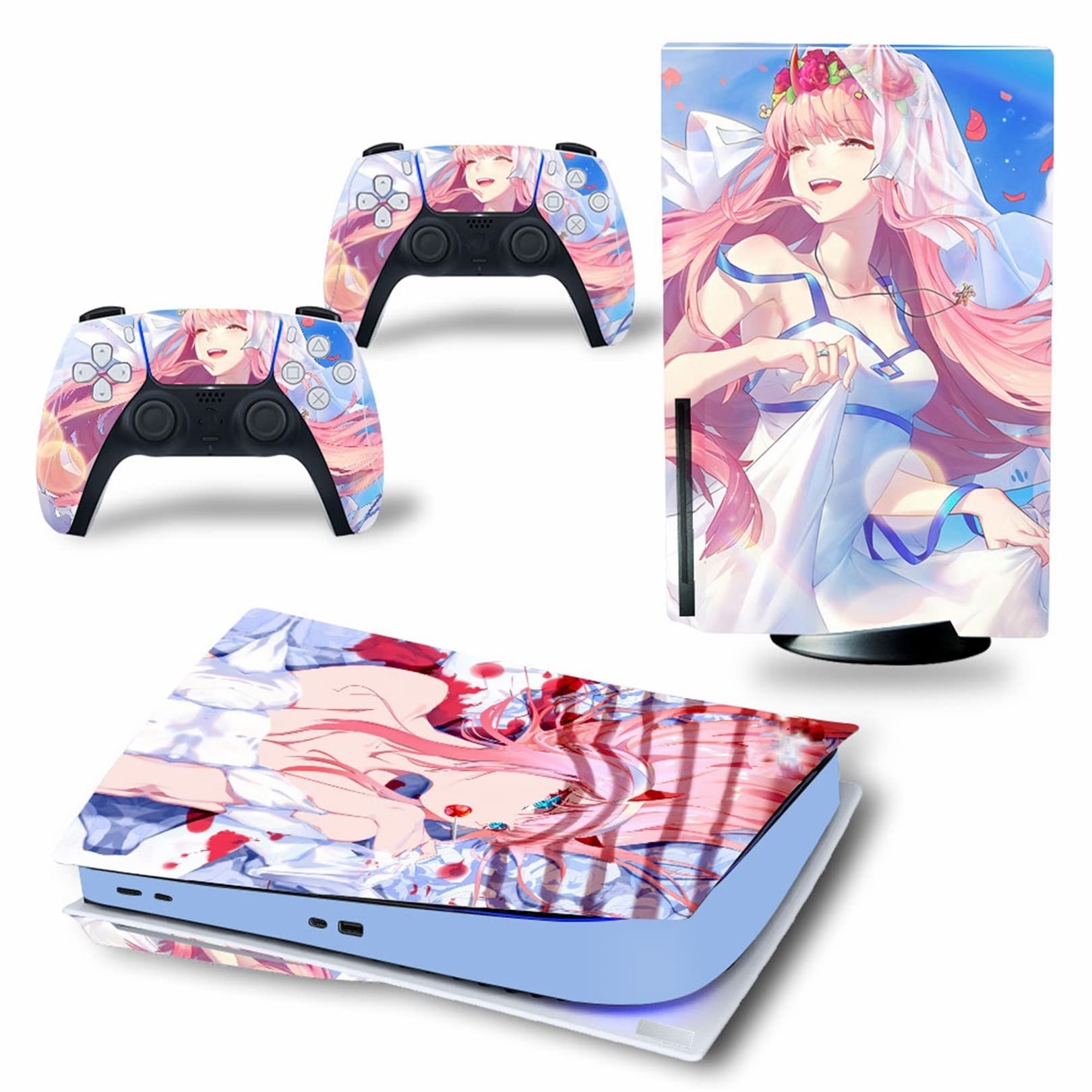 Top factory BUCEN for PS5 Skin Disc Edition & Digital Edition Console and Controller Vinyl Cover Skins Wraps Scratch Resistant, Compatible 05333 Anti Scratch (Size : Disc Version)