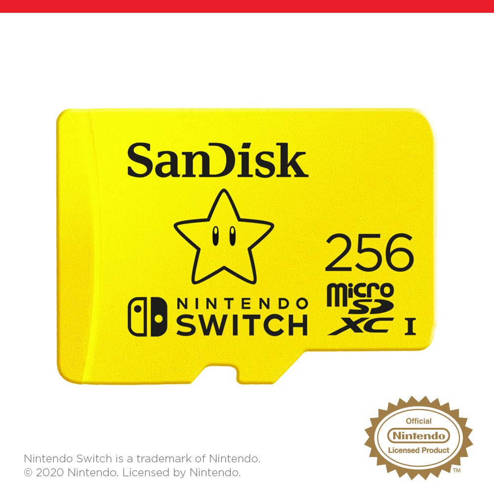 SanDisk 256GB microSDXC Card Licensed for Nintendo Switch - SDSQXAO-256G-GNCZN & Mario Kart 8 Deluxe - Switch