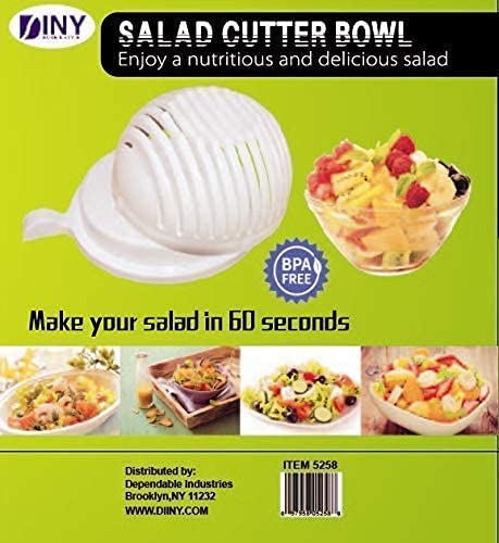Vegetable Chopper, Chop Fresh Vegetables and Fruits in Seconds BPA Free Salad Shooter, Cutter for Lettuce or Salad -